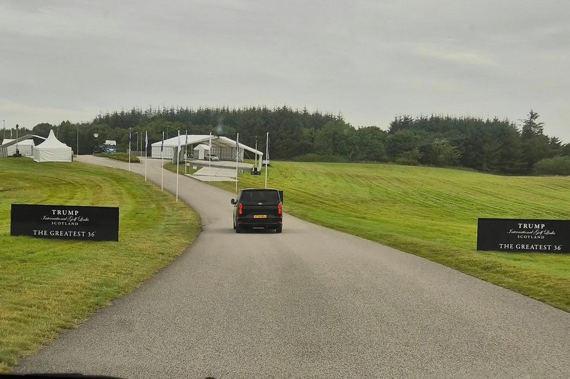 Deer hit by cop car at Trump's golf course put down