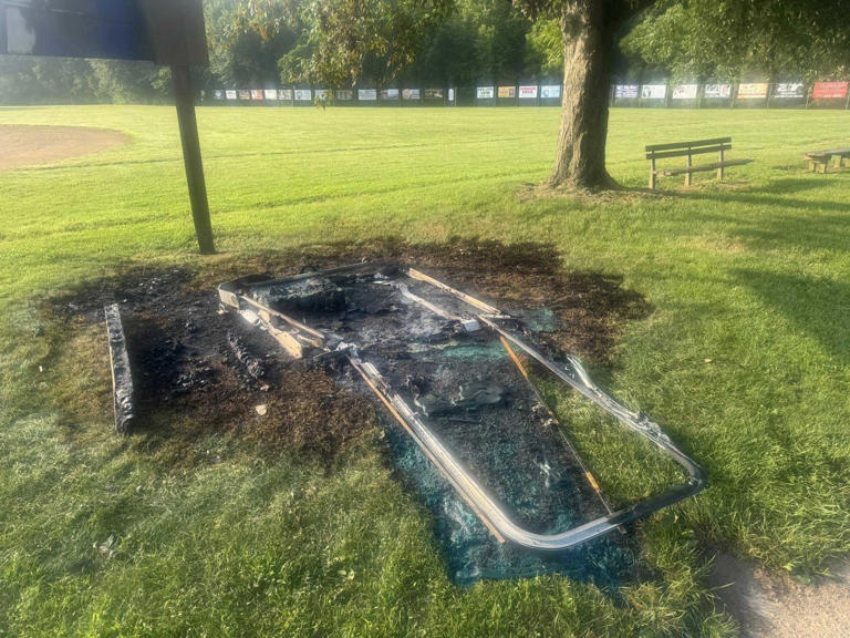 Arson investigation underway after fire destroys Porta Potty ...