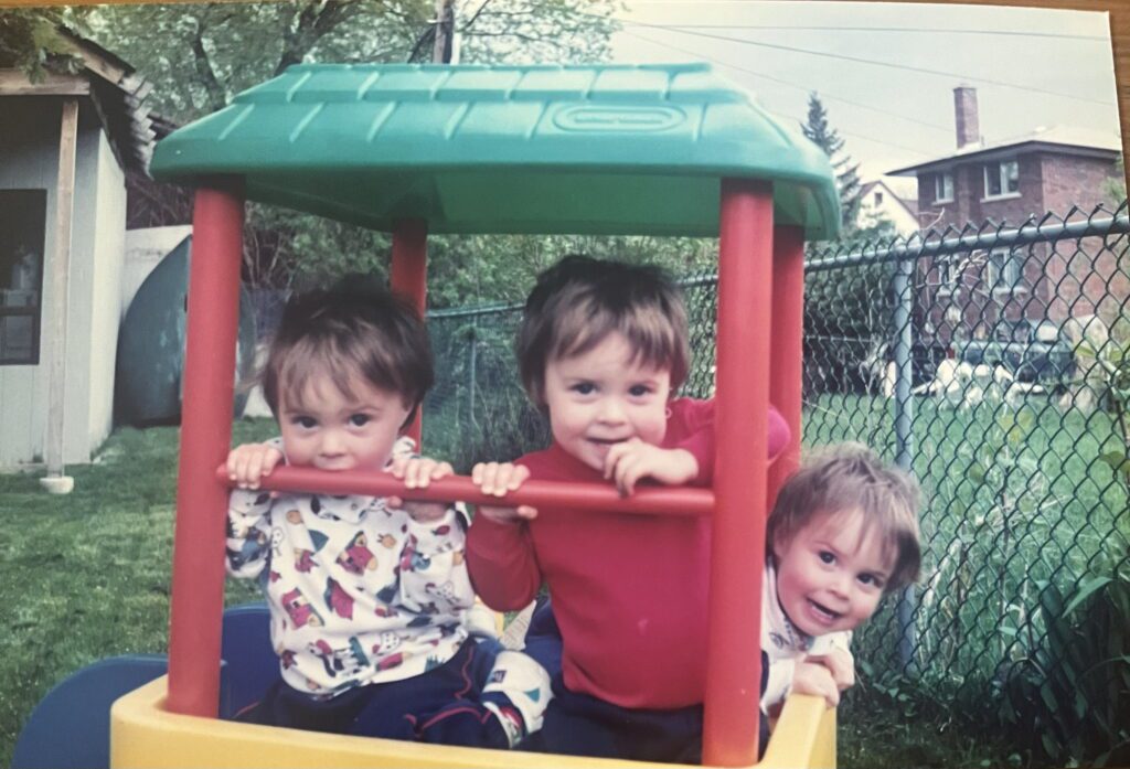 Identical male triplets named ‘A’, ‘B’ and ‘C’ by parents