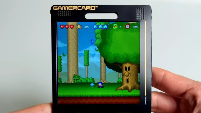 The GamerCard is a miniature arcade that fits in your wallet, and it's ...