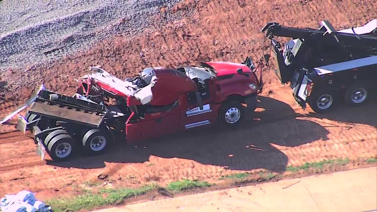 2 in critical condition after being pulled from semi rollover crash on ...