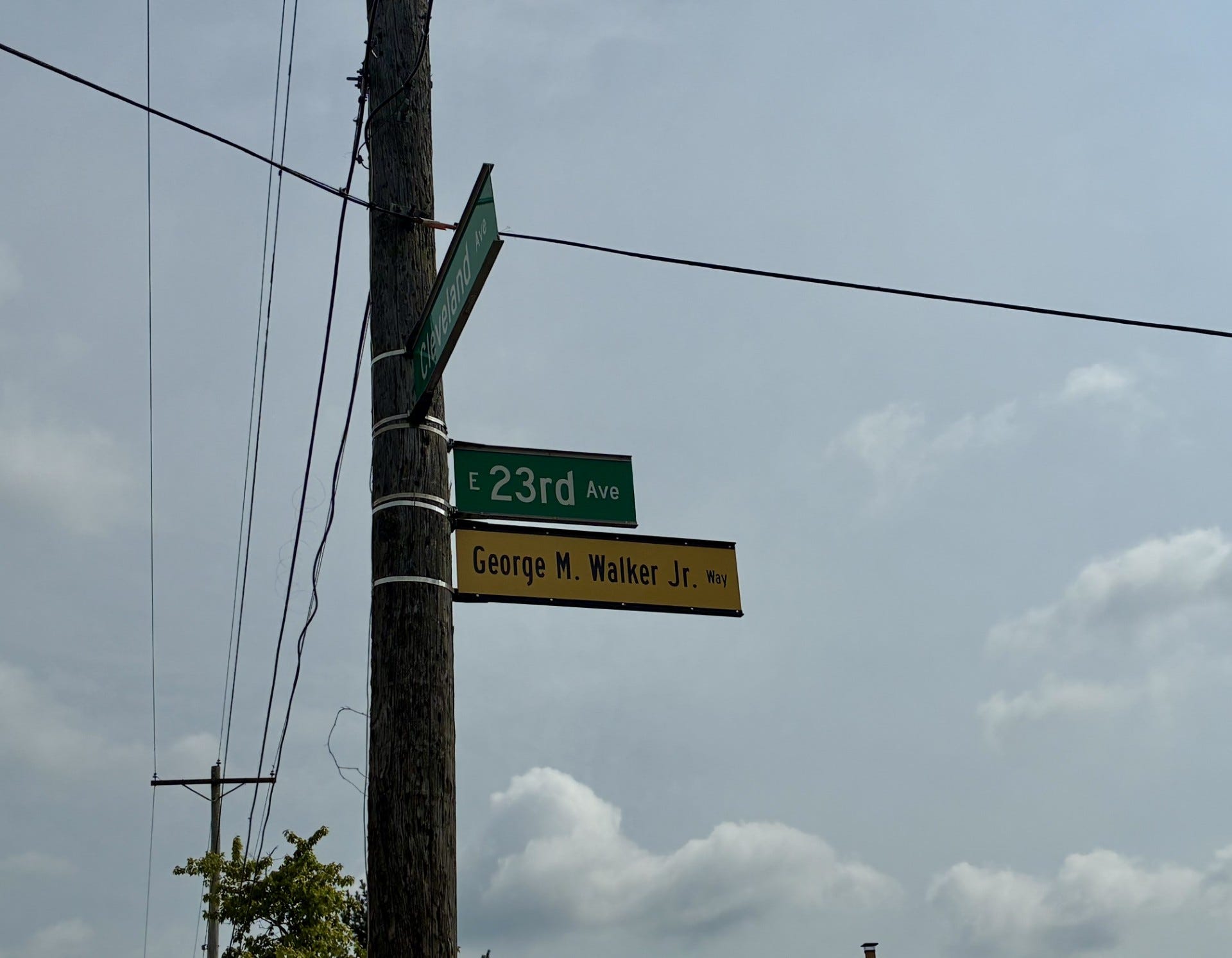 Linden road rededicated to honor George M. Walker Jr.