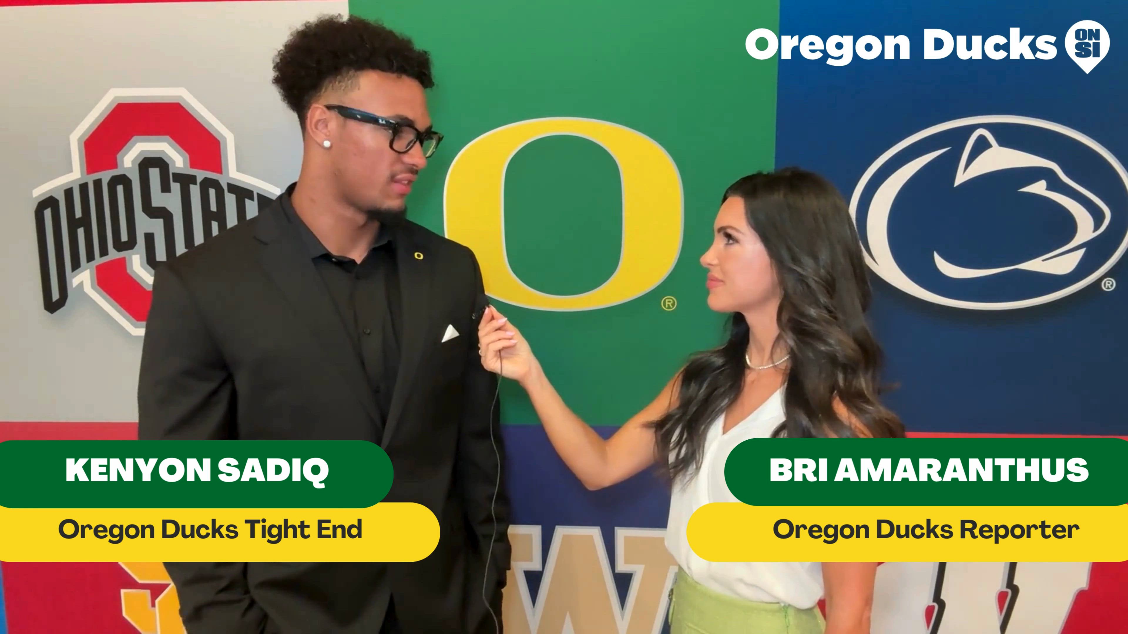 Oregon Ducks Kenyon Sadiq On Quarterback Dante Moore
