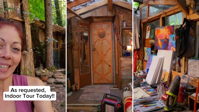 Mom shares tour of 'magical' off-grid house in woods: 'A home with a soul'