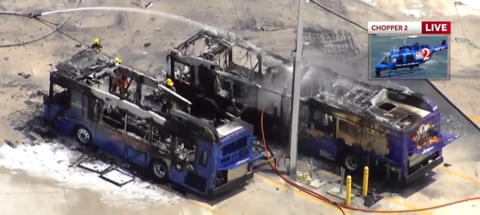 BREAKING: Universal Bus Fire - Two New Electric Universal Epic Universe ...