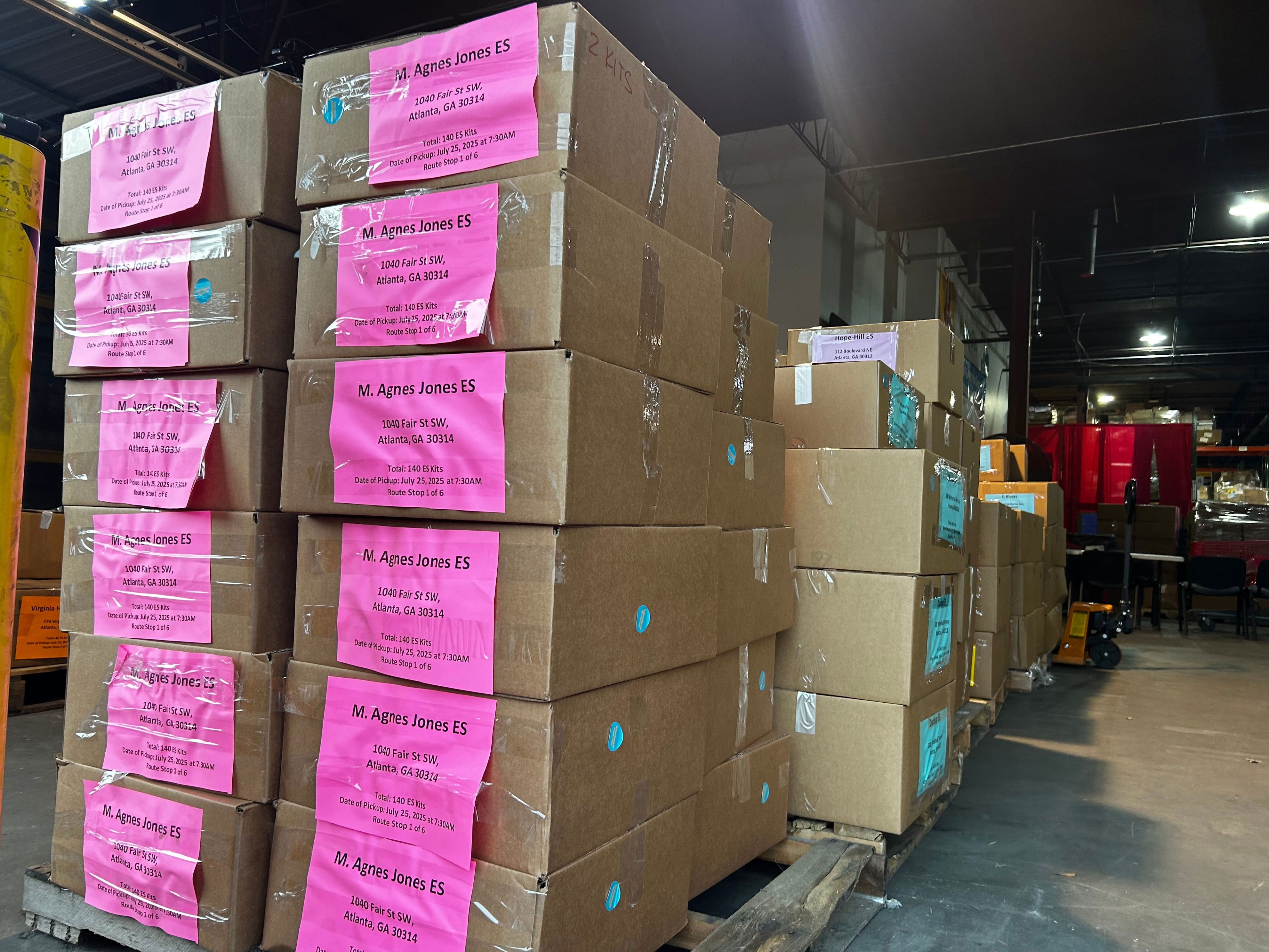 200,000 school supplies delivered to classrooms across Atlanta