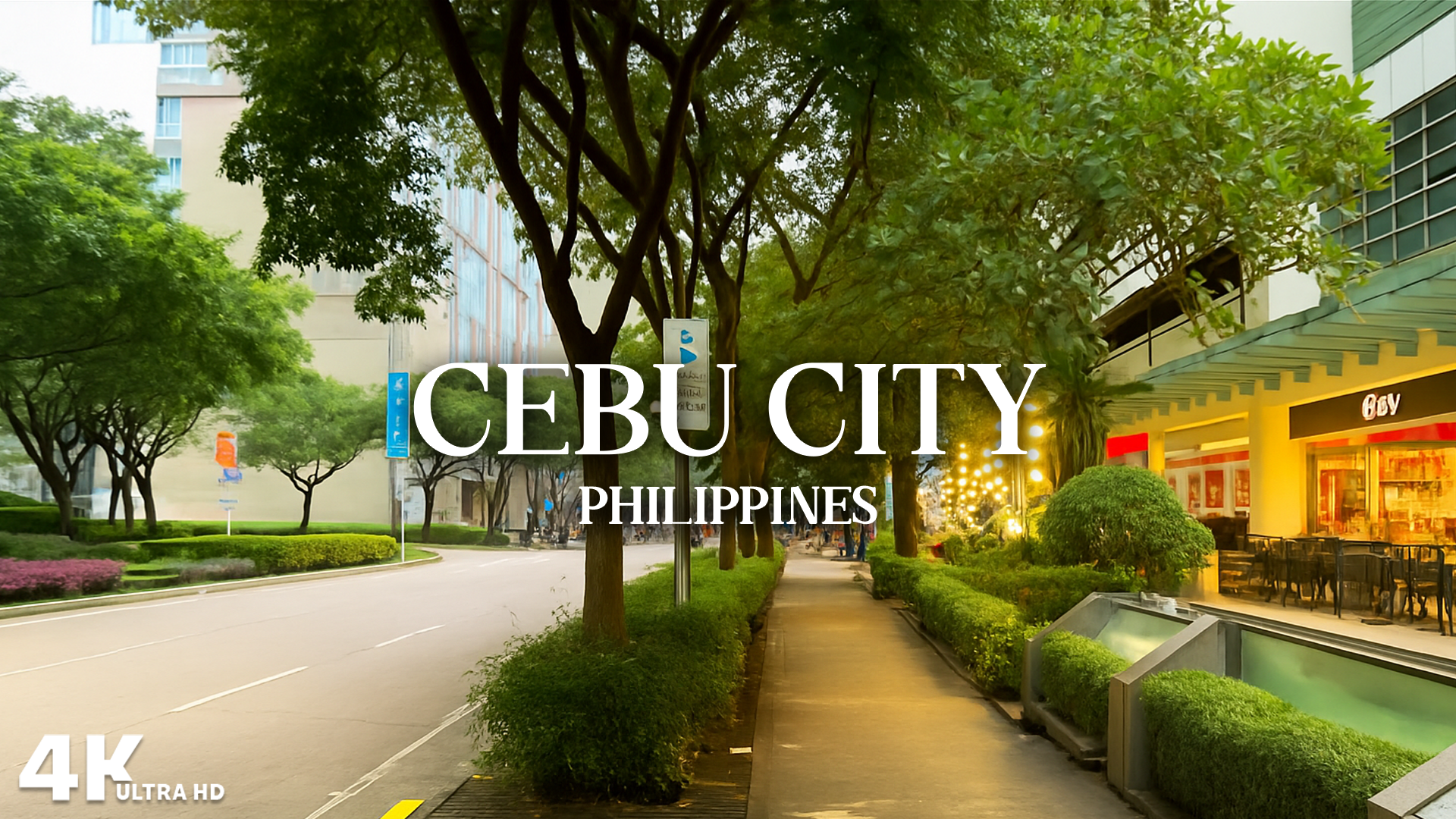 Philippines – Walking Tour in Cebu IT Park (4K)