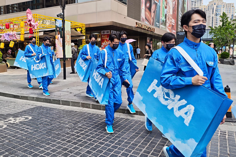 Hoka is having a moment — the running brand posted record quarterly sales