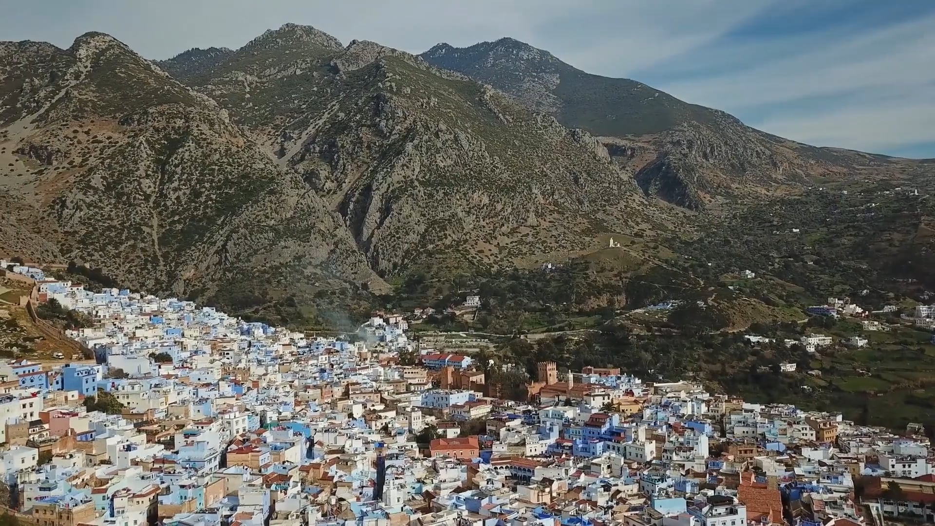 Drone Disocovers Chefchaouen: Morocco's Azure Escape