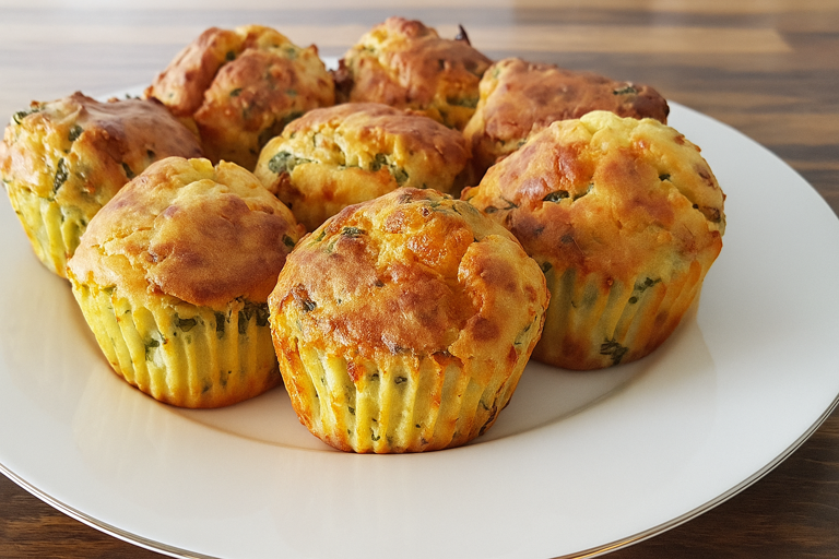 Tasty Spinach Cheese Muffins