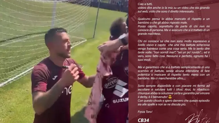 Biraghi risponde male a un bambino in ritiro? Lui chiarisce sui social ...