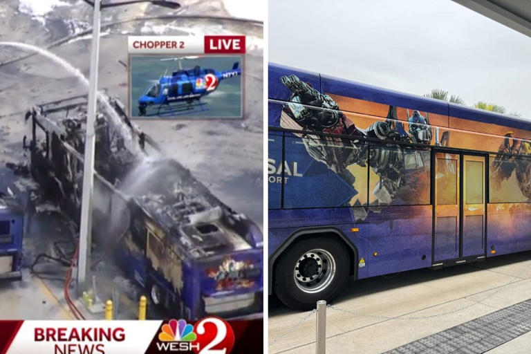 BREAKING: Two New Electric Universal Epic Universe Buses Destroyed by ...