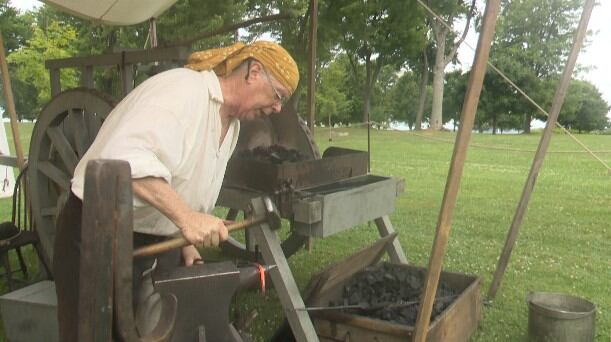 Traveling blacksmith helps history come alive in Sackets Harbor