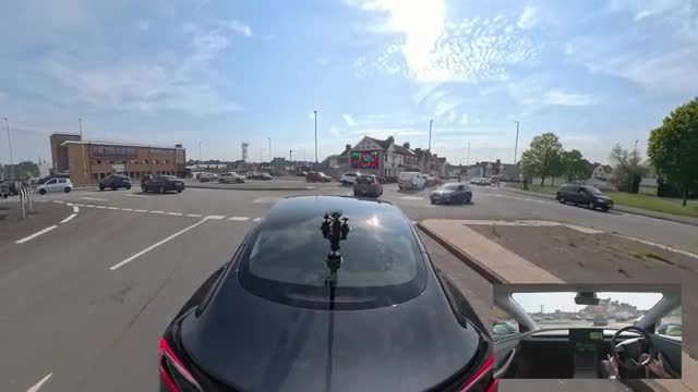 Self-driving Tesla tackles the UK’s most confusing roundabout