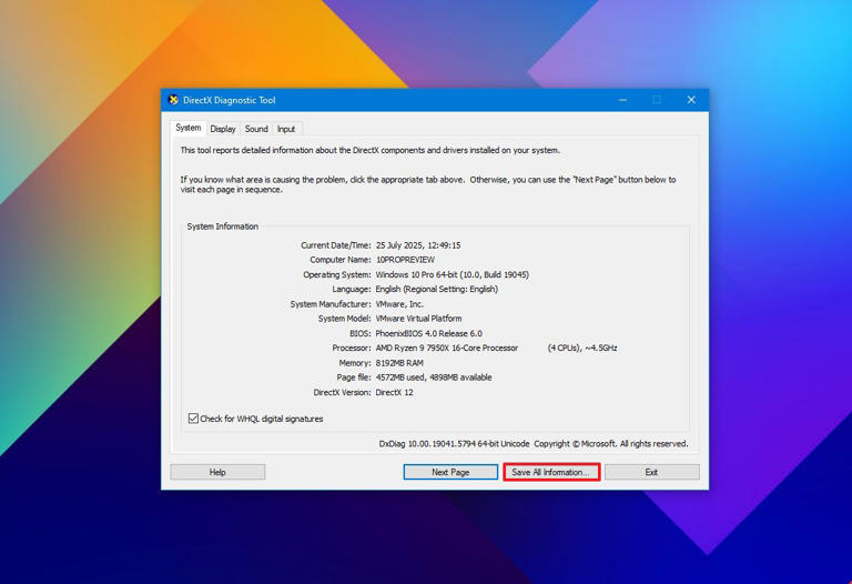 How to check your PC's full specifications on Windows 10