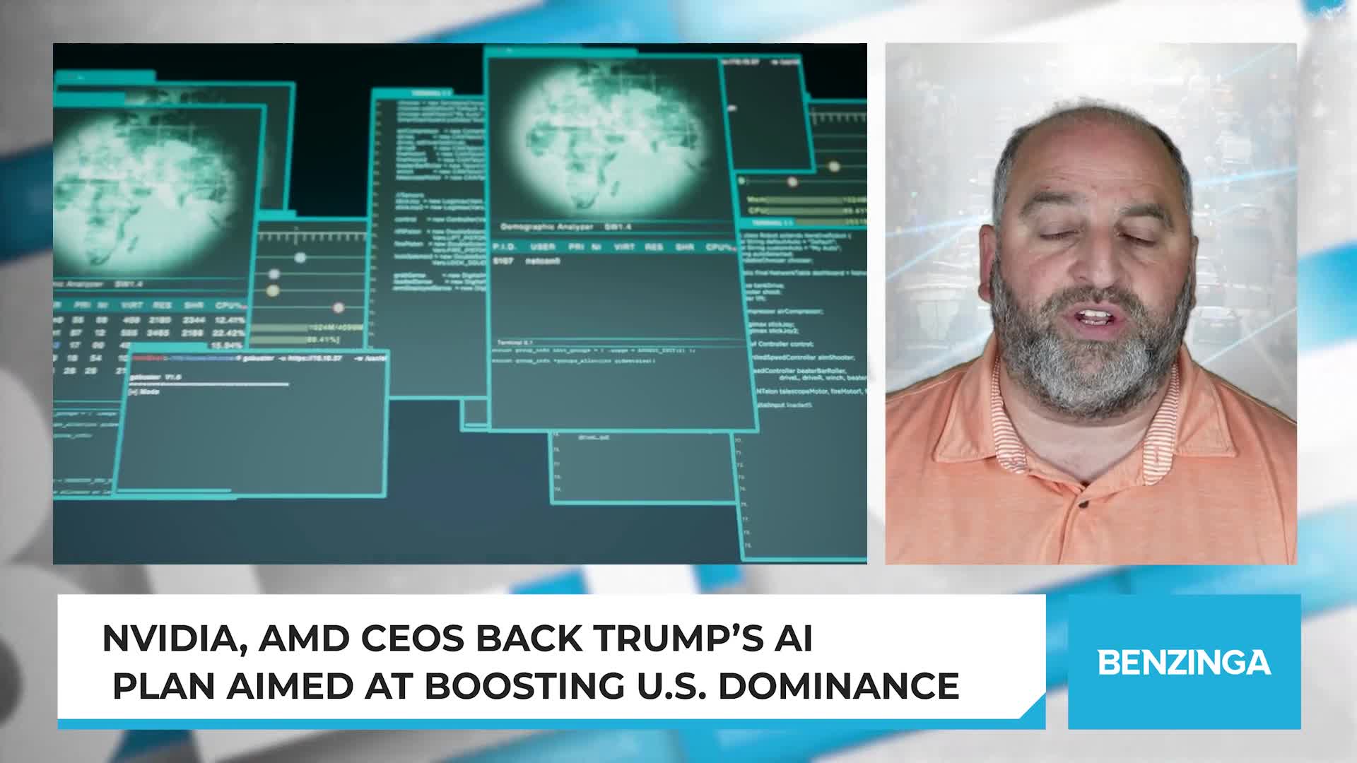Nvidia, AMD CEOs Back Trump’s AI Plan Aimed at Boosting U.S. Dominance