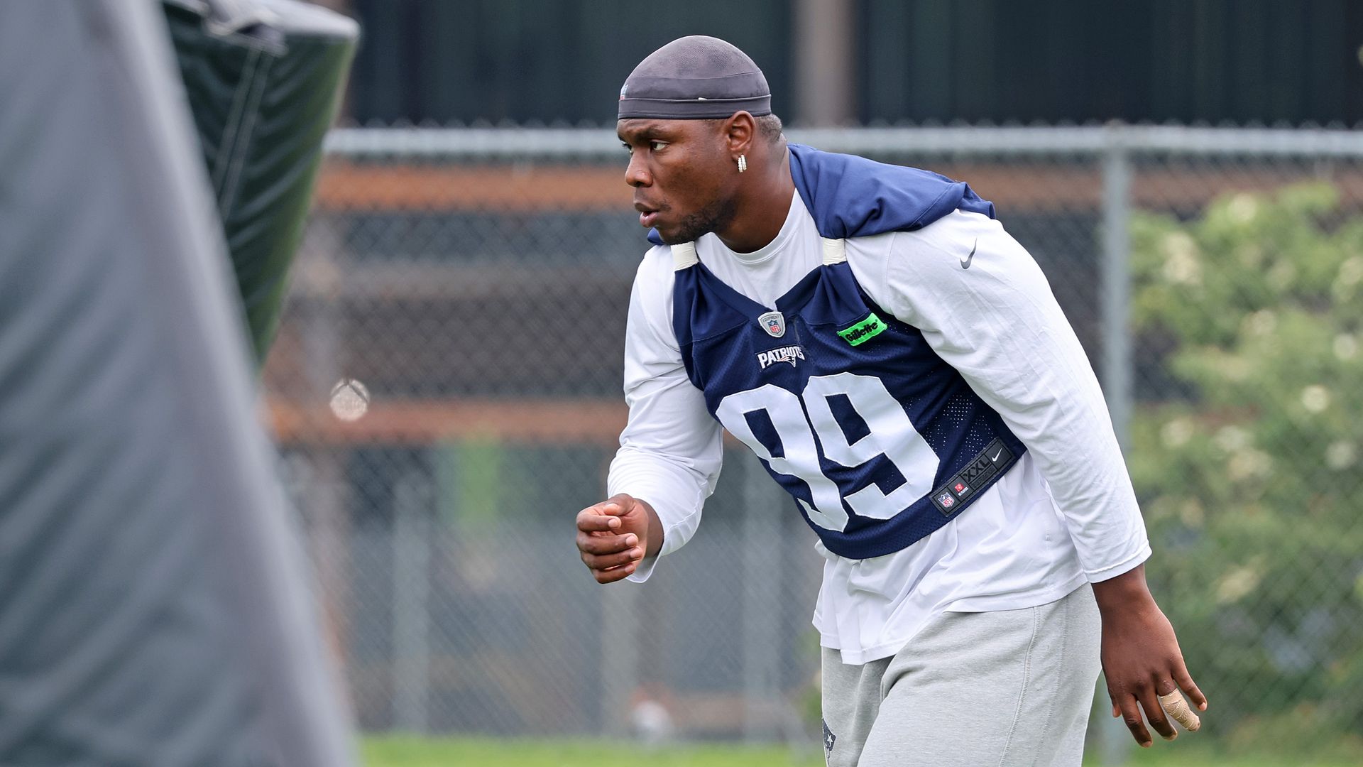 Keion White aims to lead new-look Patriots defense with violence
