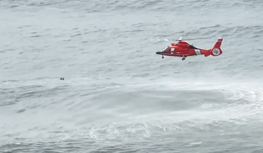 Video shows California Coast Guard rescue young girl from dangerous ...