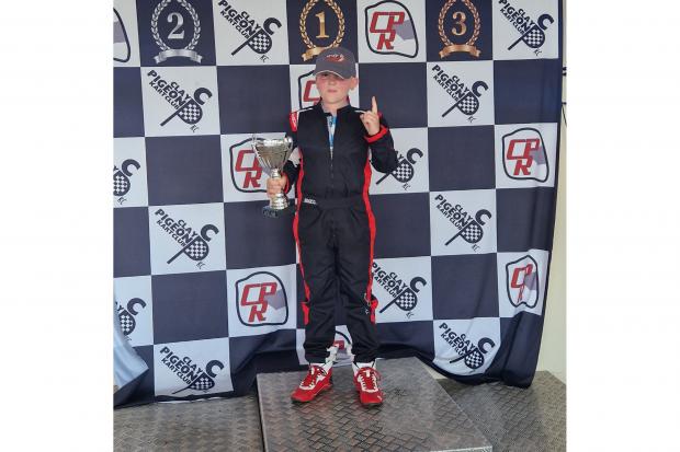 Go kart superstar smashes first championship tournament