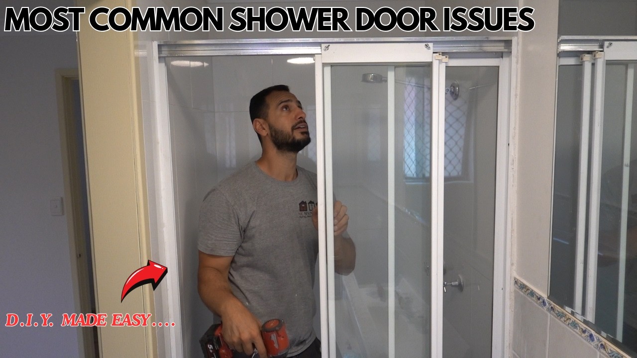 How to fix sliding shower screen doors