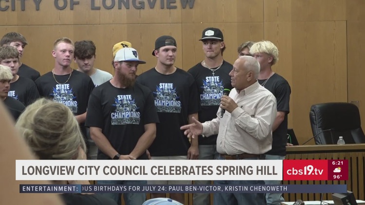 Longview City Council proclaims 'Spring Hill Panthers Baseball Day' in ...