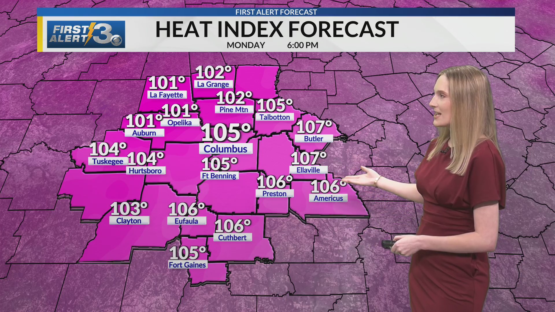 Kaylee Barbee Friday Evening Weather