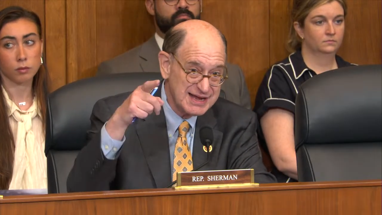 'Do You Stand By It?': Rep. Brad Sherman Confronts Trump Official On ...