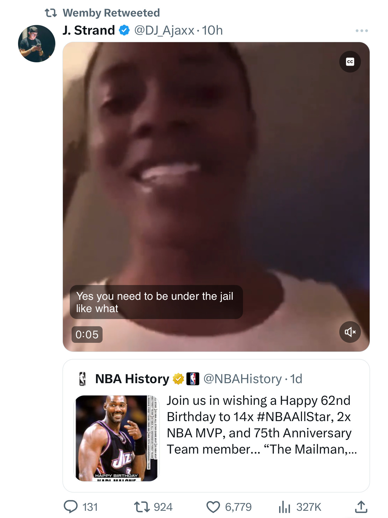 Victor Wembanyama Suggests Karl Malone Should be In Jail With Viral ...
