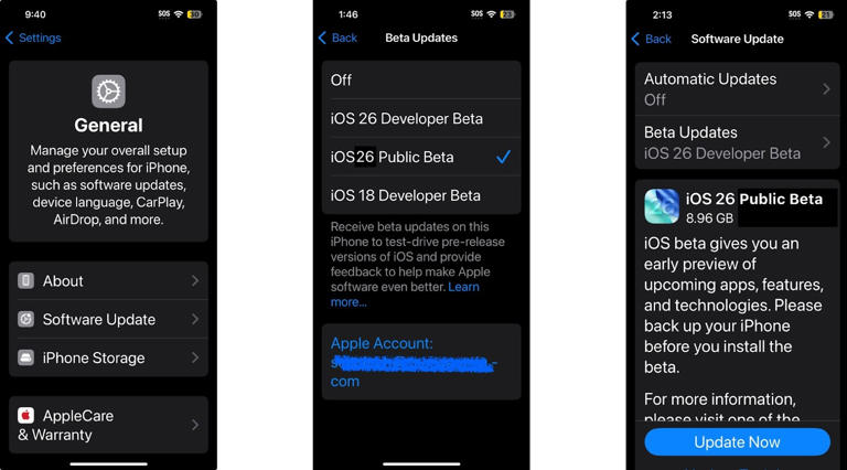Apple’s iOS 26 public beta is out. Here’s how to install it safely