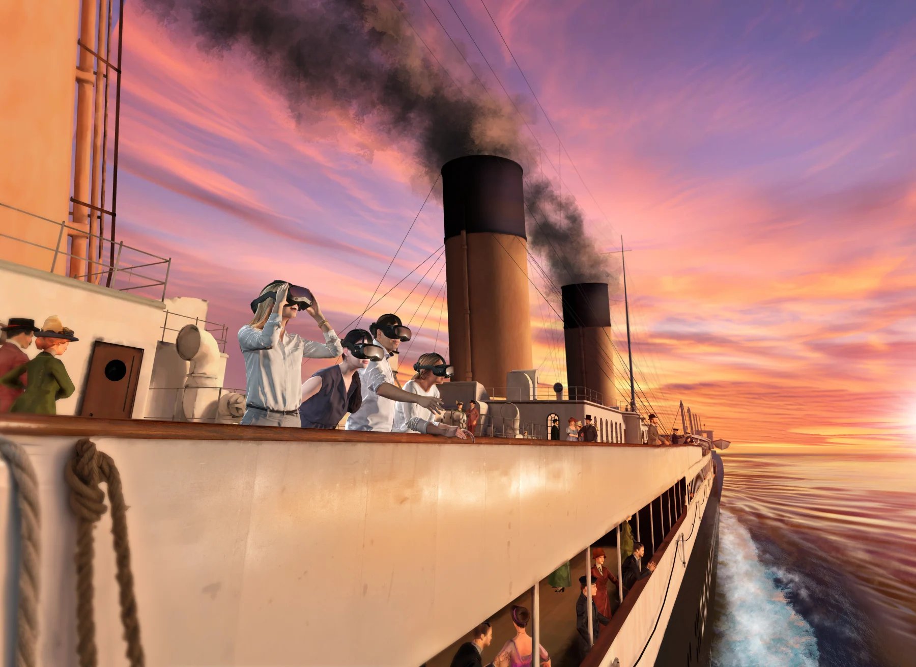 ‘I boarded the Titanic and experienced the sinking'