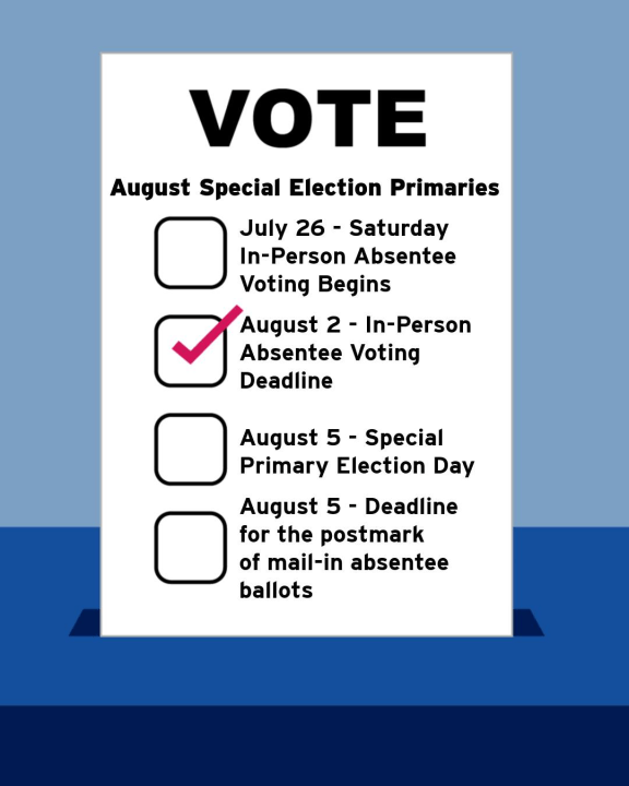 Mississippi in-person absentee voting for special primary elections ...