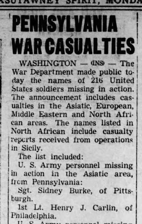 Philadelphia Airman declared MIA in WWII accounted for nearly 82 years ...