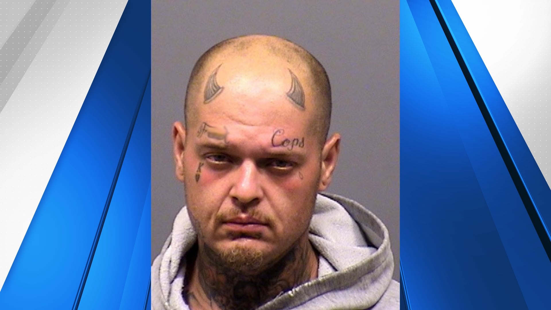 Man identified by face tattoos gets over 5 years in prison for robbery ...