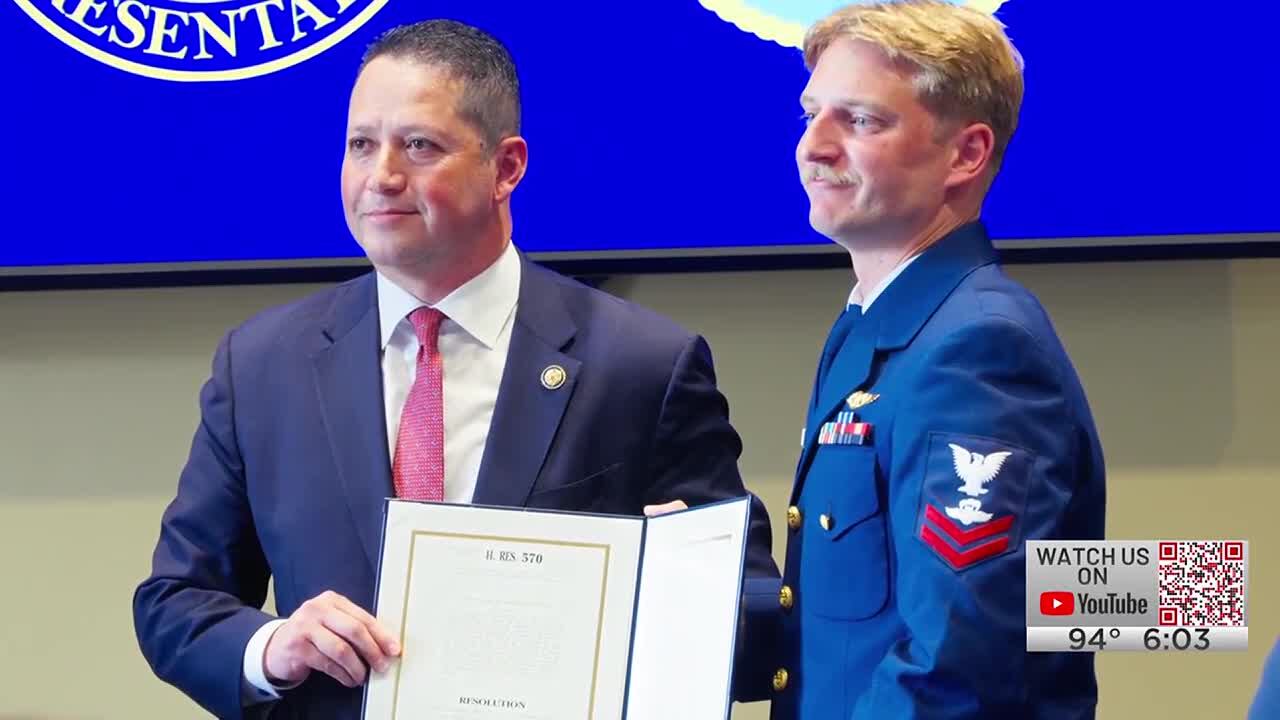 Coast Guard hero honored for saving 165 lives during Hill Country floods