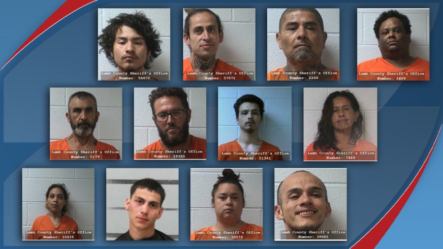 Littlefield police department arrests 12 in major gang and drug bust