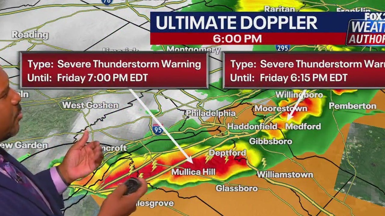 Philadelphia weather: Severe weather moving across region with heavy ...