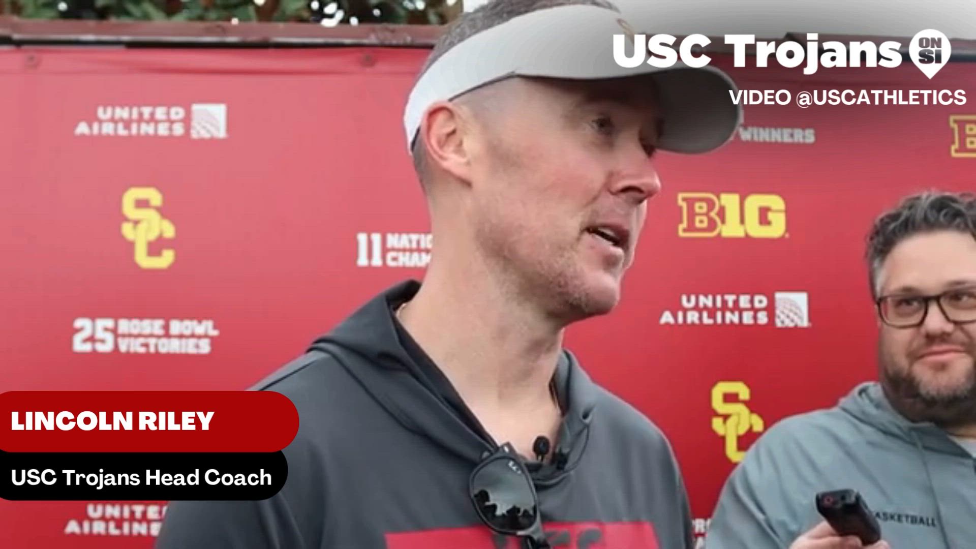 USC Trojans Head Coach Lincoln Riley discusses what it would mean for ...