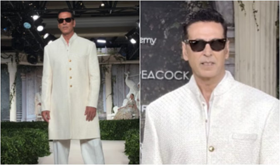 Akshay Kumar: Akshay Kumar showed his flair on the ramp in a royal look ...