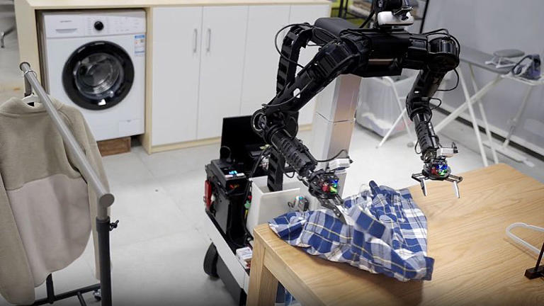 This robot system by TikTok parent ByteDance can fold clothes and clear ...