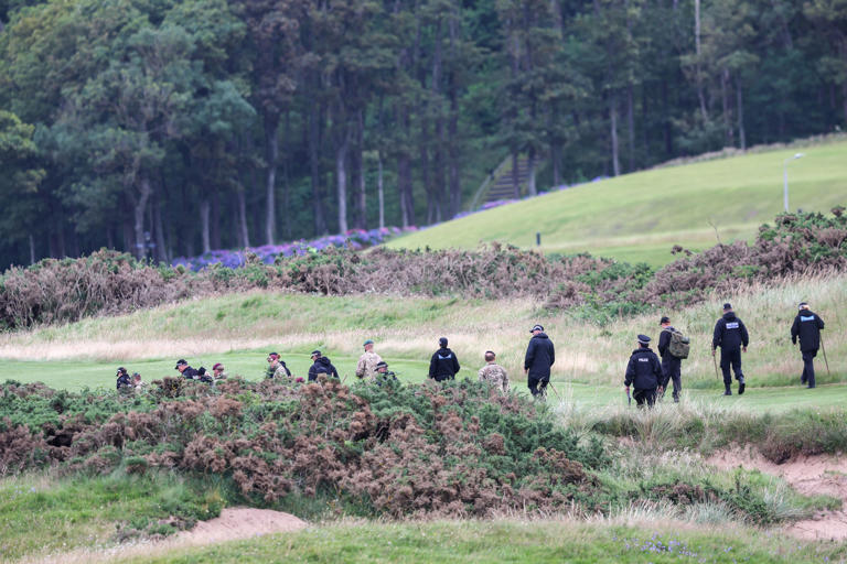 Major security operation underway at Trump’s golf course in Scotland as ...