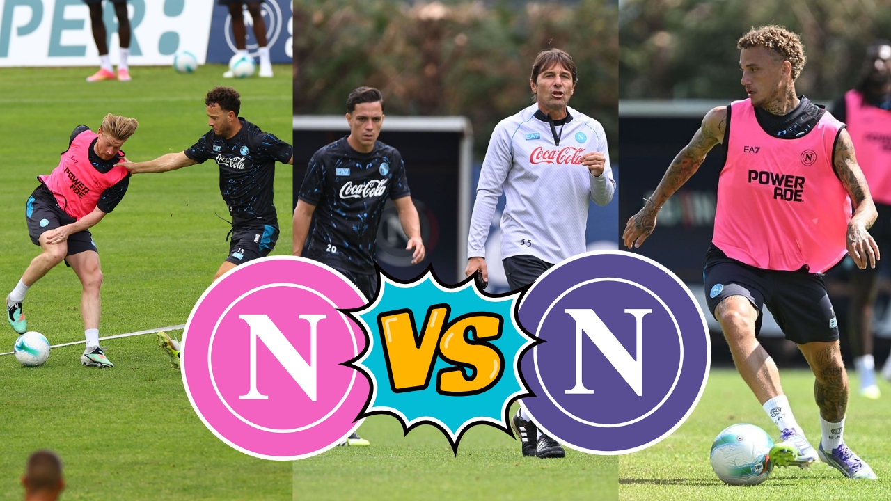Partitella Napoli rosa vs blu 3-1: l'allenamento integrale con Lucca ...
