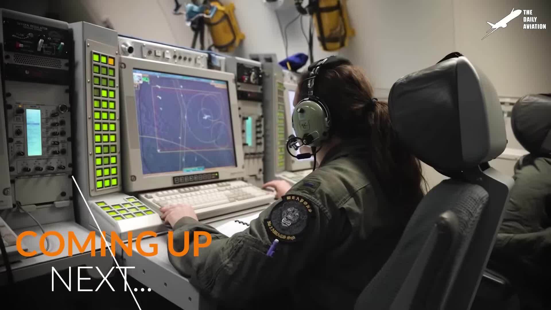 Feared US E-3 Sentry Taking Off At Full Throttle For Intense Tactical ...