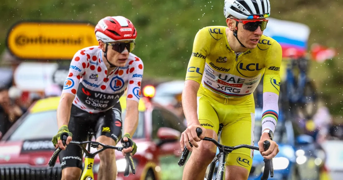 Pogacar velt oordeel over nieuwe ploeg Evenepoel en lacht met Vingegaard
