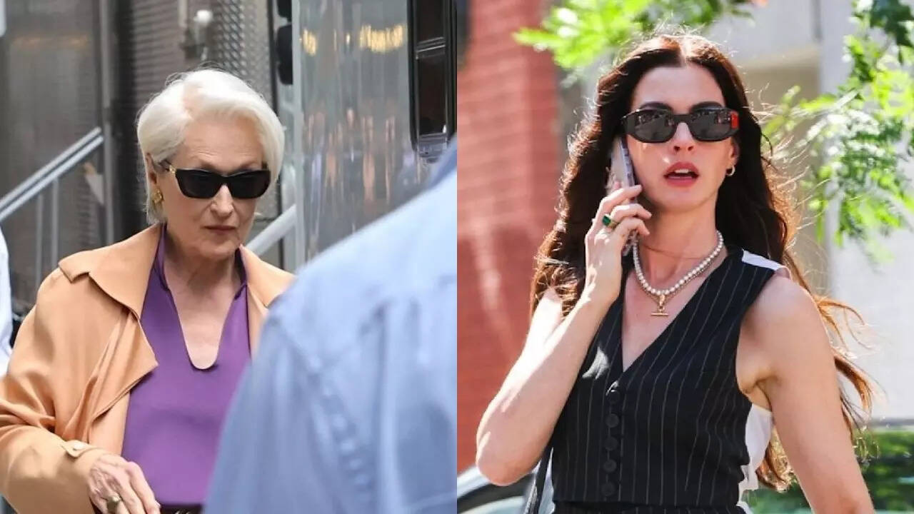Anne Hathaway and Meryl Streep REUNITE on 'The Devil Wears Prada 2 ...