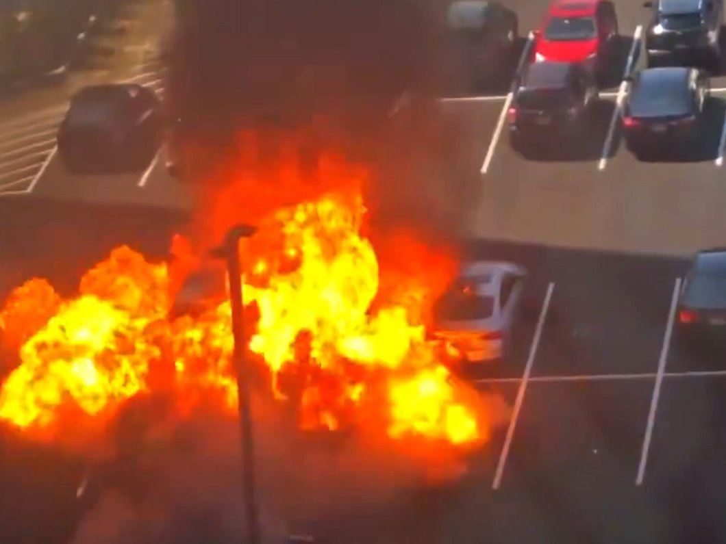 Fuel tank ruptured: car explodes in major DC suburb