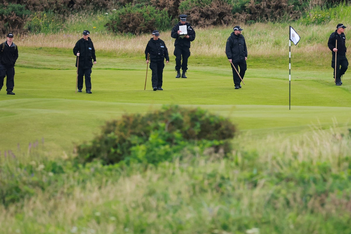 Major security operation underway at Trump’s golf course in Scotland as ...