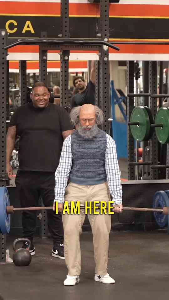 ELITE Powerlifter ANATOLY Pretends to be Old Man in GYM
