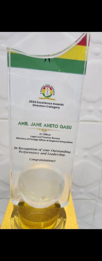 Ambassador Jane Gasu Aheto honoured at 2024 Civil Service Awards