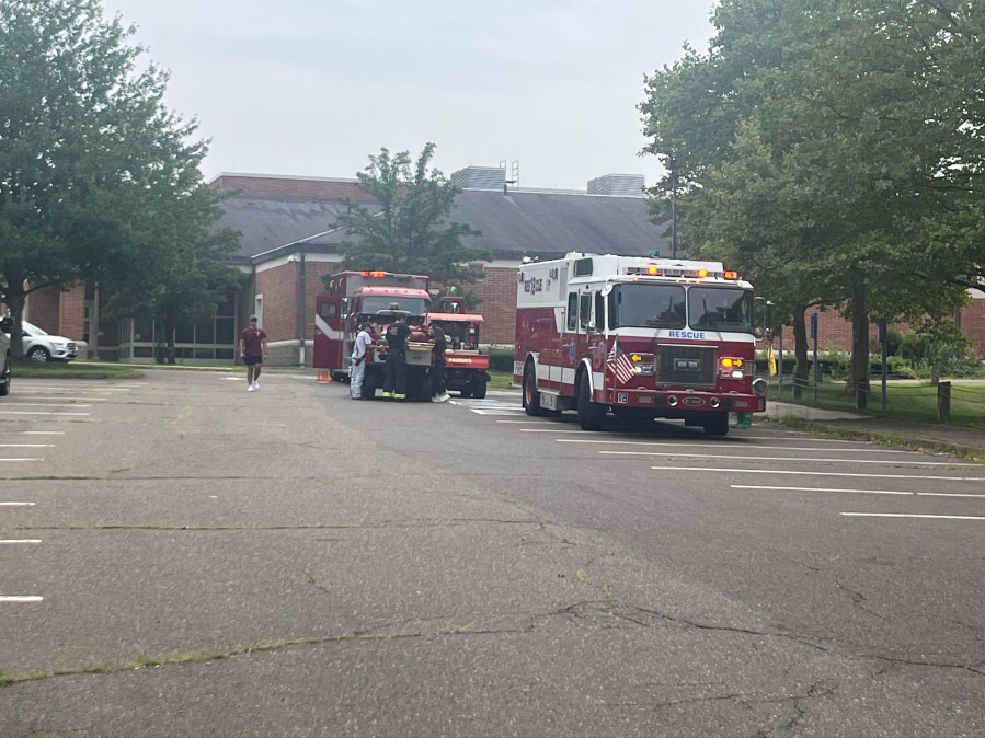Containment efforts underway after fuel spill at Ansonia High School