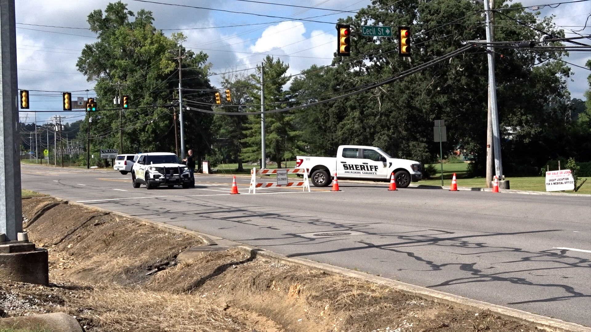 Scenes from Daniel McCarn Manhunt in Scottsboro, AL